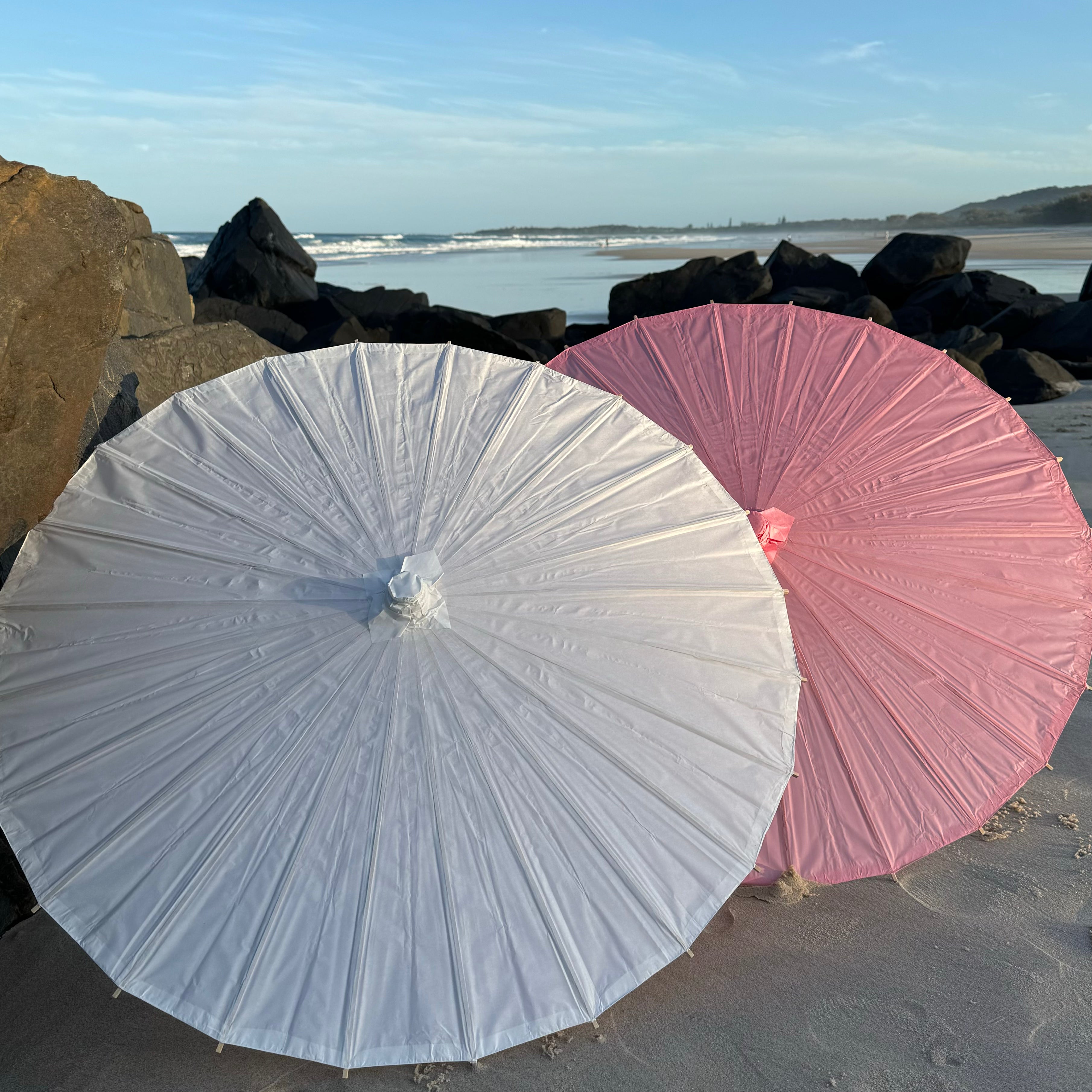 Plain paper parasol for weddings – lanternshop