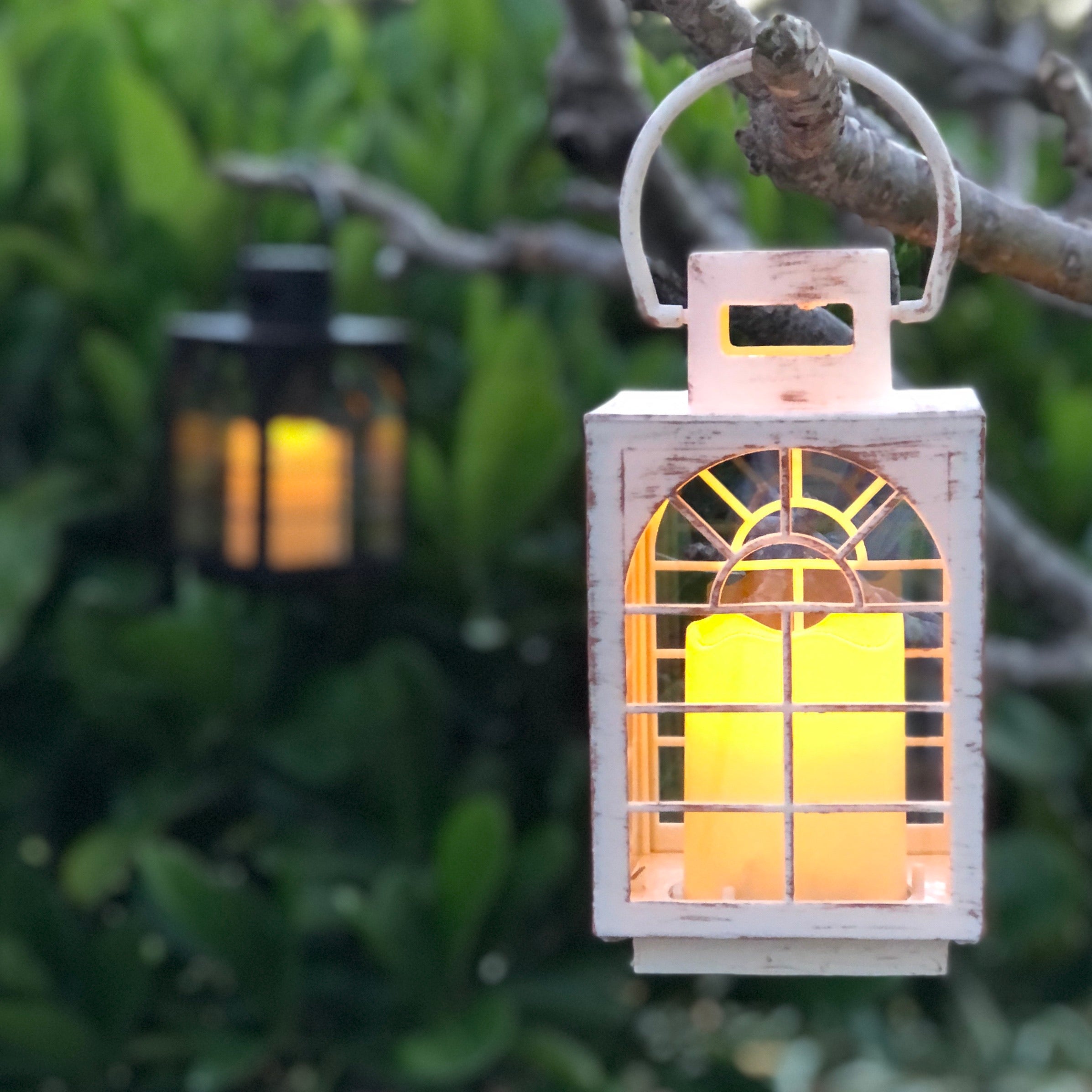 Rectangle table Lantern with LED Candle – lanternshop
