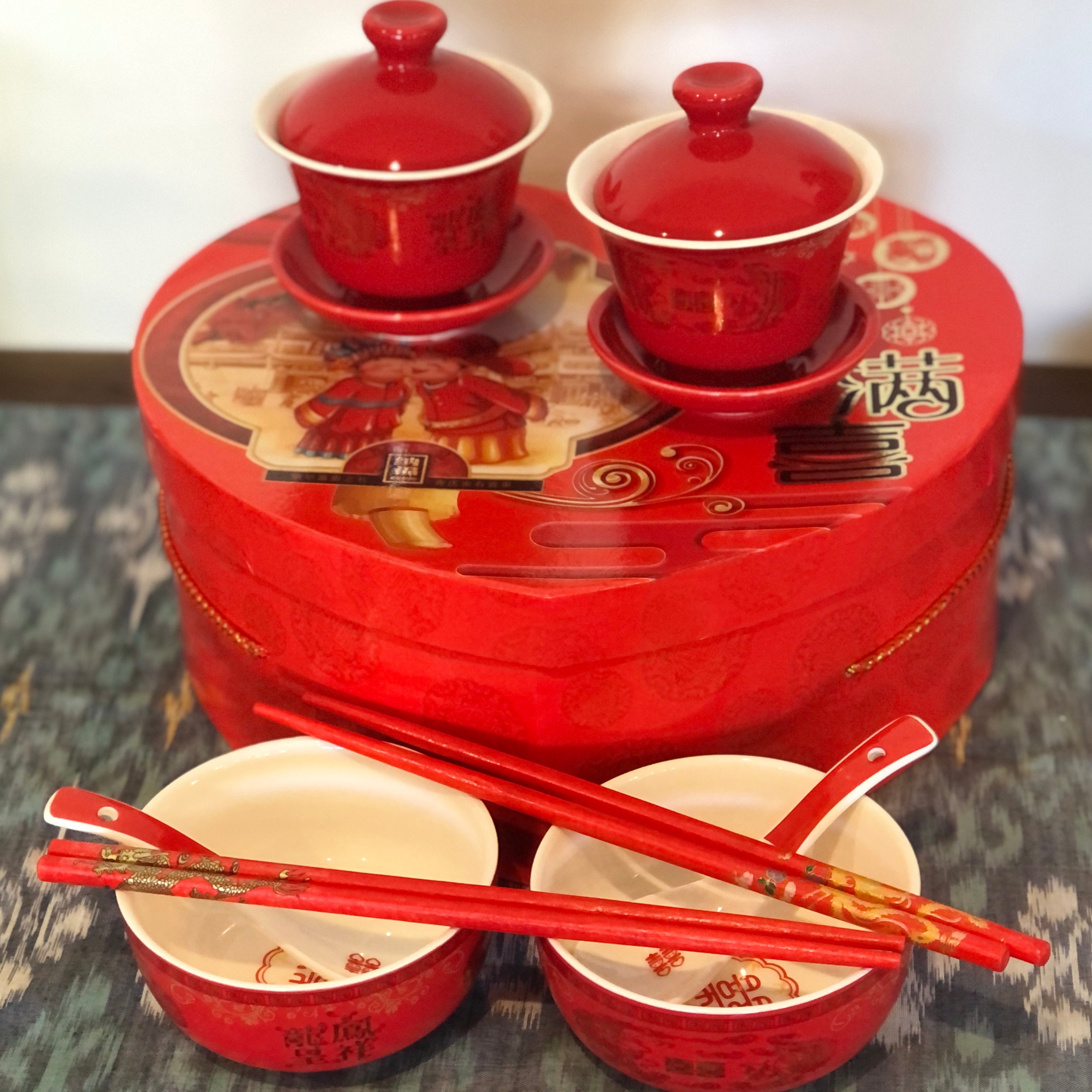 CLEARANCE SALE - Chinese Wedding - GIFT BOX SET - dragon & phoenix, do ...