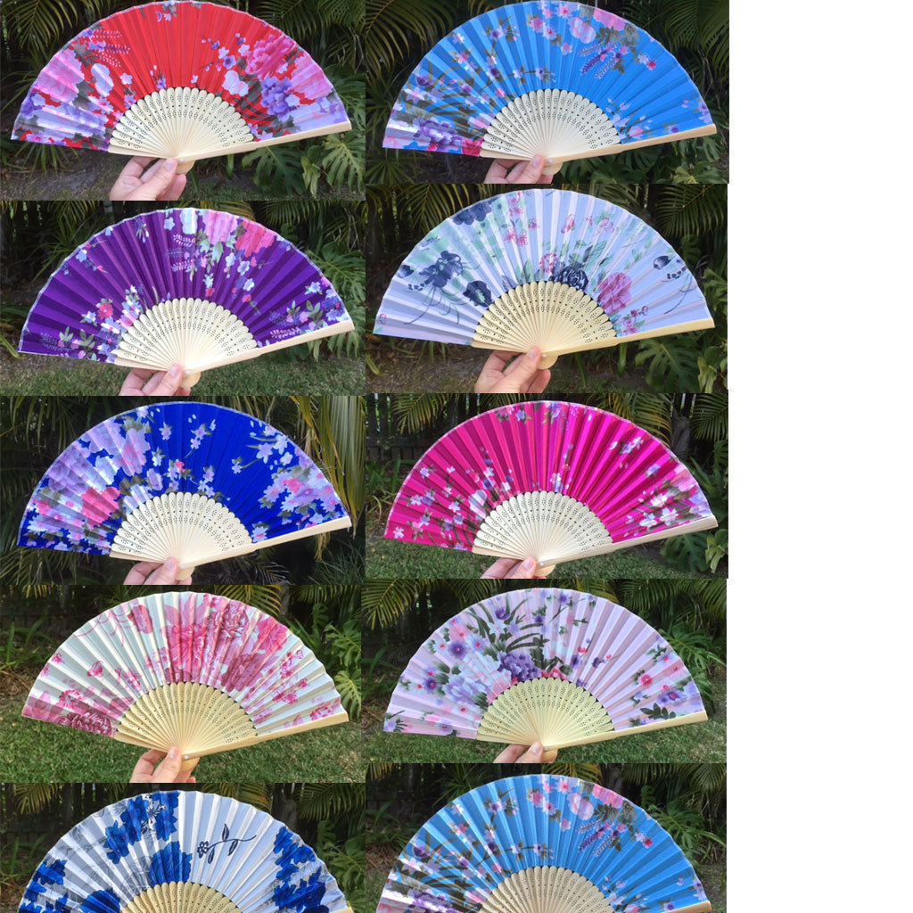 Silk hand fan | Wedding Fan | Lanternshop.com.au – lanternshop